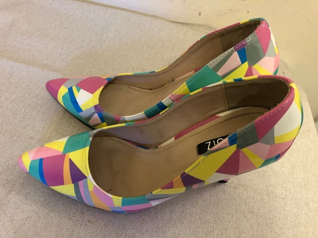 Quiz Multi Coloured Stiletto Shoes Sz 7 Cg O10 £6 99 Picclick Uk