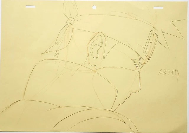 NARUTO ANIMATION PRODUCTION Cel Drawing Douga Genga: Kakashi - 4679 £ ...