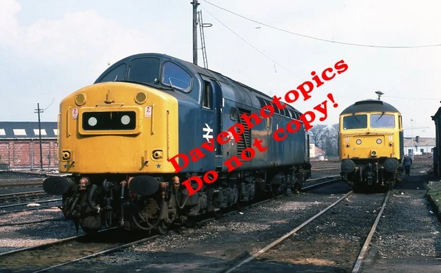 ORIGINAL 35MM Slide Railway Diesel /Steam- 40152 & 47381 @ Northwich ...