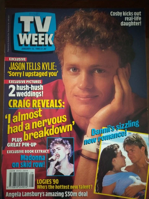 VINTAGE TV WEEK Magazine 1990 Dannii Minogue Madonna Jason Donovan ...