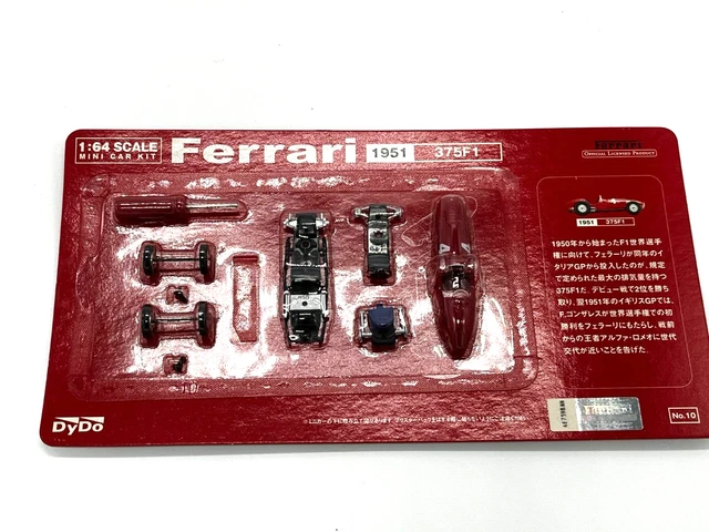 DYDO KYOSHO 1/64 F1 Series No.10 Ferrari 375F 1951 Unassembled Minicar ...