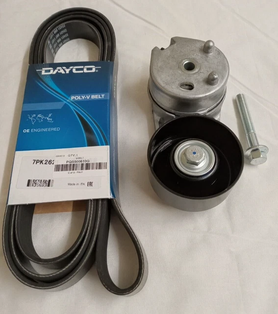 LAND ROVER DEFENDER 2.4 Tdci Puma Drive / Fan Belt & Tensioner Non Air ...