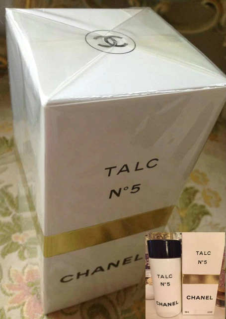 SEALED BEYOND RARE 100g CHANEL No5 VINTAGE PERFUMED TALCUM TALC DUSTING ...