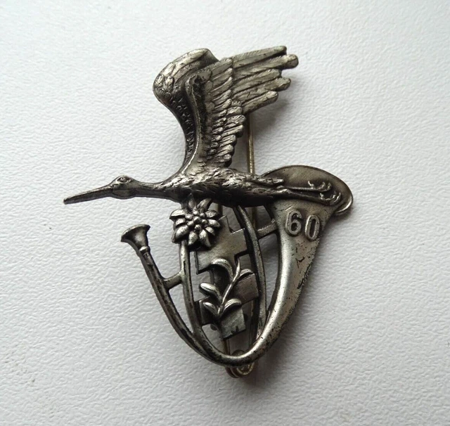 INSIGNE MILITAIRE 60 e bataillon chasseurs alpins BCA - AB Paris EUR 10 ...
