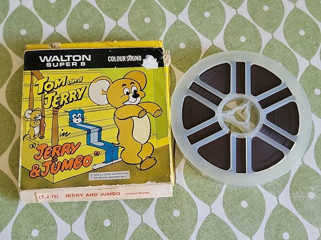 VINTAGE TOM & Jerry Super 8 Colour Sound Walton 8mm Film Jerry & Jumbo ...