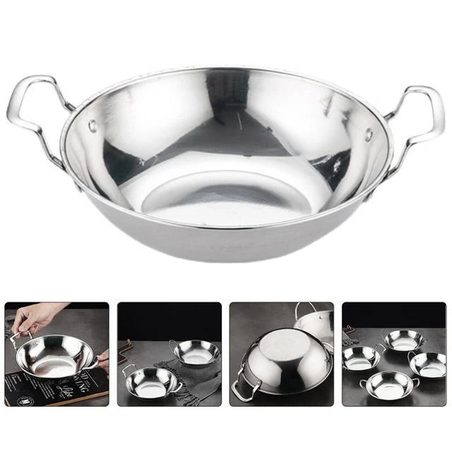 ROUND GRIDDLE INDUCTION Cooktop Wok Cooking Pan Work Hot Pot £14.25 ...