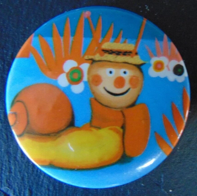 VINTAGE 1972 MAGIC Roundabout Brian The Snail BADGE £1.20 - PicClick UK
