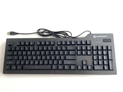 CYBERPOWER PC PLAY Ready 01 Nohi LED Wired Gaming Keyboard Black KB-161 ...