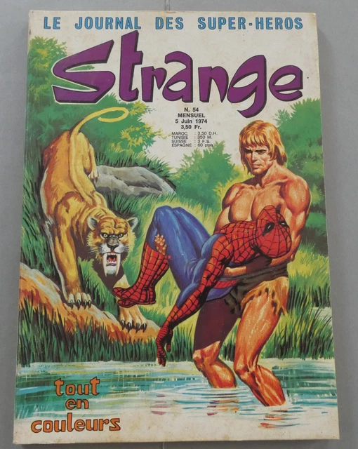 RARE BD COMICS Lug Marvel Strange N° 54 1974 EUR 39,99 - PicClick FR
