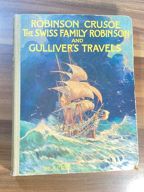 JOHN HASSELL ROBINSON CRUSOE, THE SWISS FAMILY ROBINSON & GULLIVER'S ...
