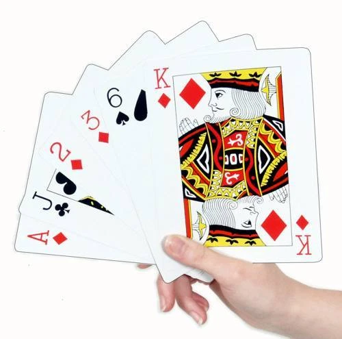 GIANT DECK OF Playing Cards Large Size 17cm Coated Chase The Ace £5.49 ...