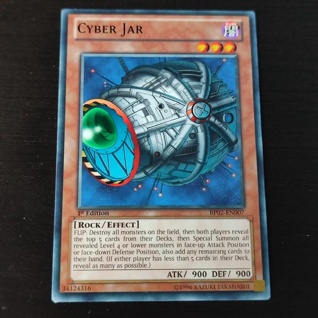 CARTA YU-GI-OH CYBER Jar / Cyber Giara Bp02-En007 1 Edizione EUR 4,95 ...