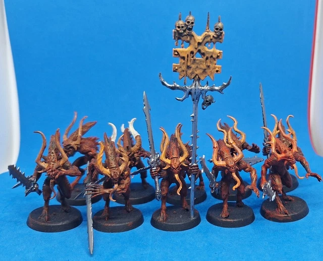 WARHAMMER AGE OF Sigmar 40k Chaos Daemons Of Khorne Bloodletters Games ...