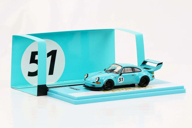 1:43 PORSCHE 911 964 Rwb #51 Backdate Rauh-Welt Bleu Tarmac EUR 52,89 ...