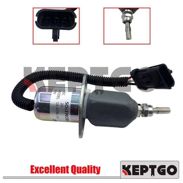 24V SA-4780-24 1751ES-24A7UC9B5S5 Fuel Shutdown Solenoid For Woodward $107.36 - PicClick AU