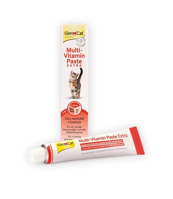 GIMCAT MULTI-VITAMIN PASTE Extra - Cat snack with beta-glucans and ...