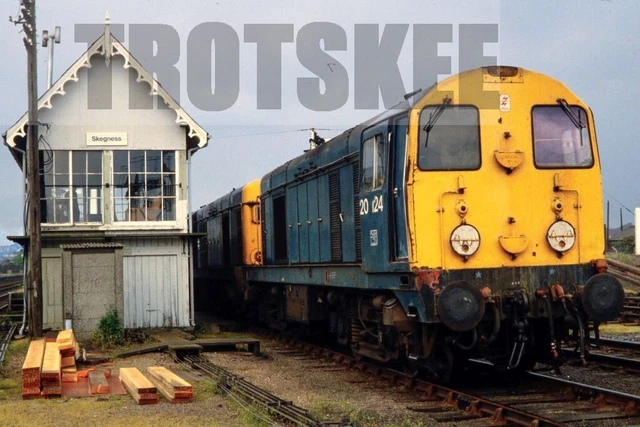 35MM SLIDE BR British Railways Diesel Loco Class 20 20124 Boston 1988 ...