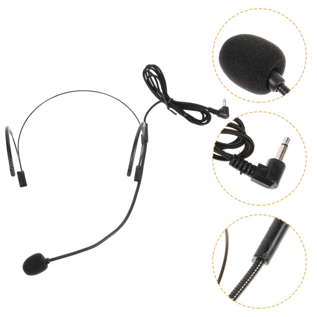 HEAD-MOUNTED MIC MICROPHONE Presentations Stage Performance £9.48 ...