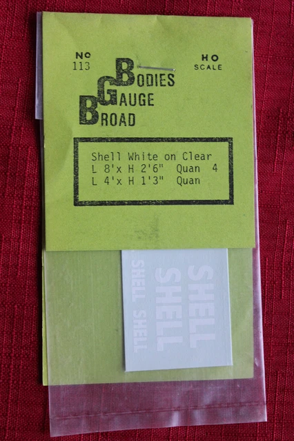 SHELL LOGOS WHITE. Rail tanker decals £3.67 - PicClick UK