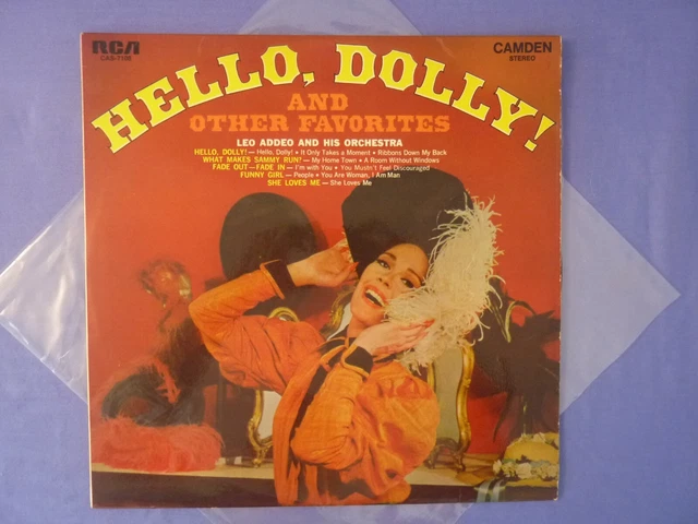 LEO ADDEO HELLO, Dolly and Other Favorites 12" Vinyl LP RCA Camden Aus ...