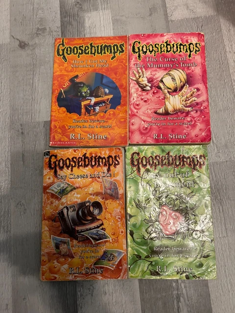 SET OF 4 Goosebumps books by R.L. Stine (used but reasonable condition ...