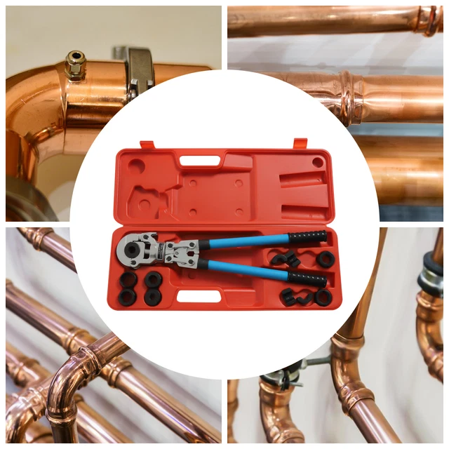PIPE CRIMPER PLUMBING Copper Fittings Crimping Tool TH16-32mm V12-28mm ...