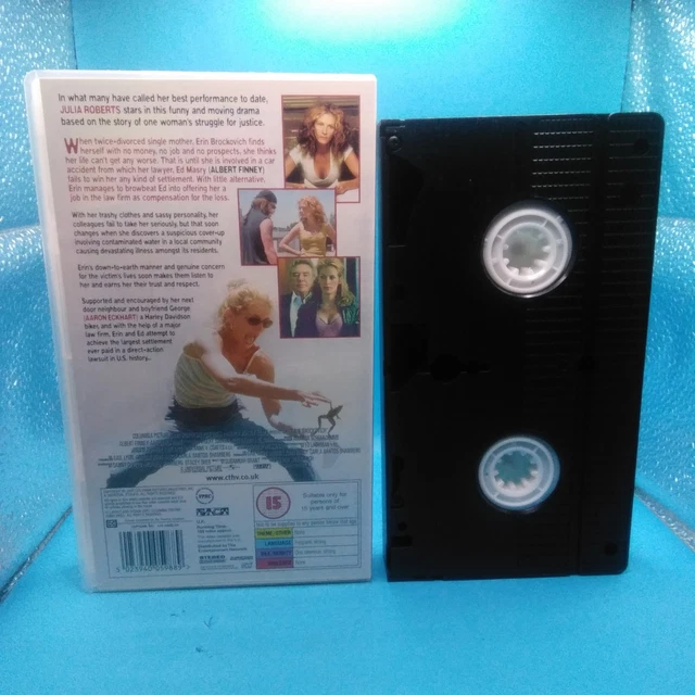 ERIN BROCKOVICH VHS Pal Video Julia Roberts £7.99 - PicClick UK