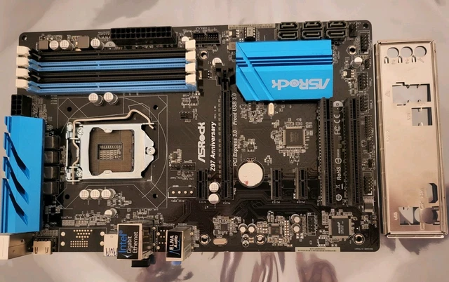 ASROCK Z97 ANNIVERSARY Motherboard Socket LGA 1150 Z97 Intel DDR3 DIMM ...