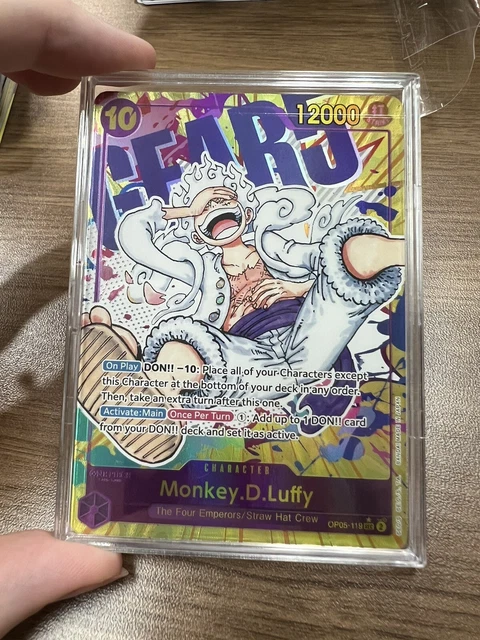 MONKEY D LUFFY OP05-119 SEC One Piece Card Game Awakening of the New ...