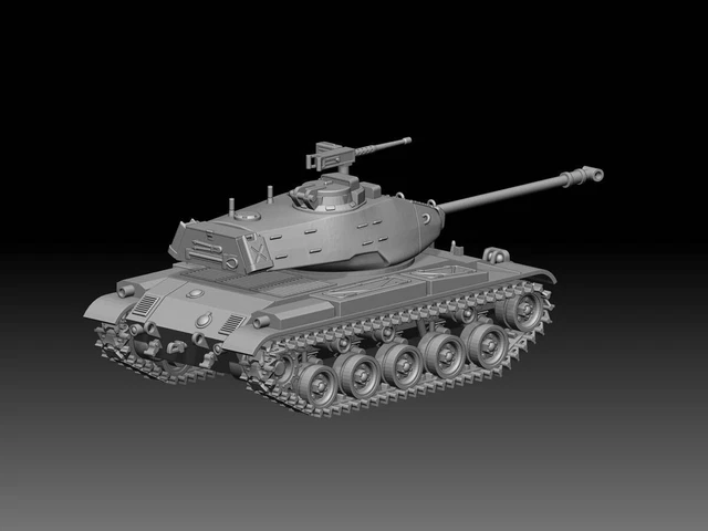 1/72 LESINN BAUSATZ, unbemalt, WWII US Army M41 Light Tank Walker ...