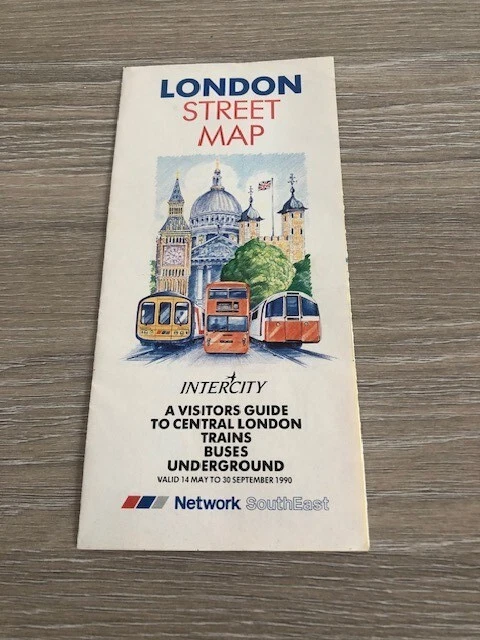 LONDON STREET MAP - A Tourist Guide 1990 - Rare Item £0.99 - PicClick UK