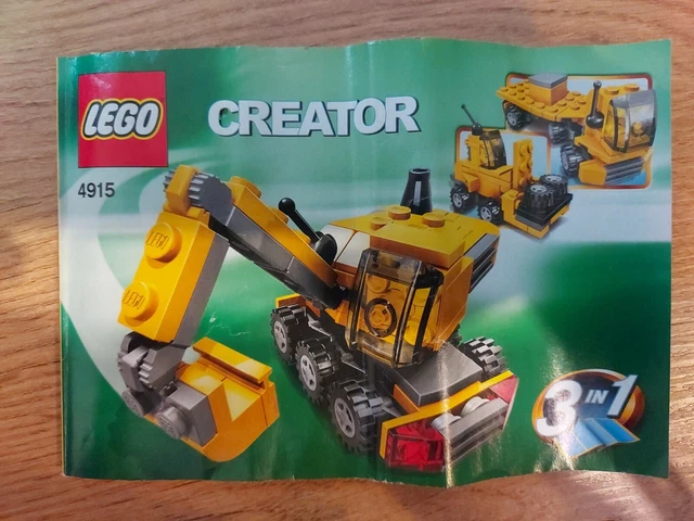 LEGO 4915 CREATOR Bauanleitung - Mini Construction Bagger 3in1 Set ...