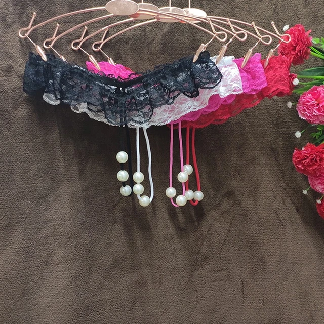 CULOTTE STRING SANS entrejambe avec corde en dentelle perle pour des ...