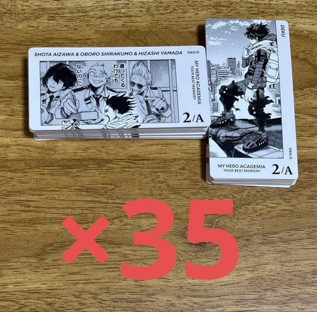 MY HERO ACADEMIA Board Game Set Izuku Midoriya, Shouta Aizawa 35 Cards ...