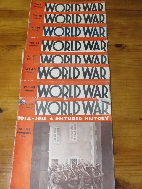 WORLD WAR 1914-1918 Antique paper magazines A pictured History Sir J Hammerton £16.32 - PicClick UK