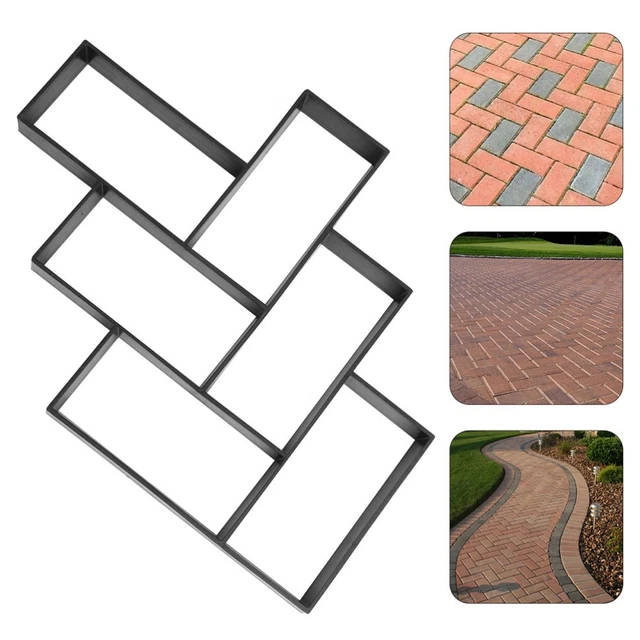 RECTANGULAR MASONRY MOLD Garden Concrete Paving Mould Moulds Paver ...