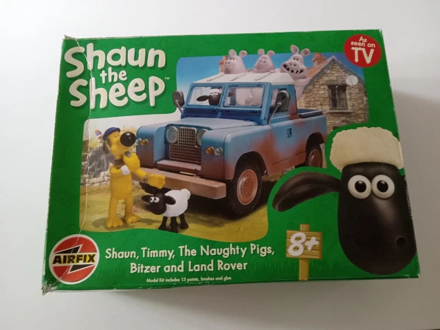 AIRFIX SHAUN THE Sheep Shaun, Timmy, Blitzer & Tractor Model Kit £39.99 ...
