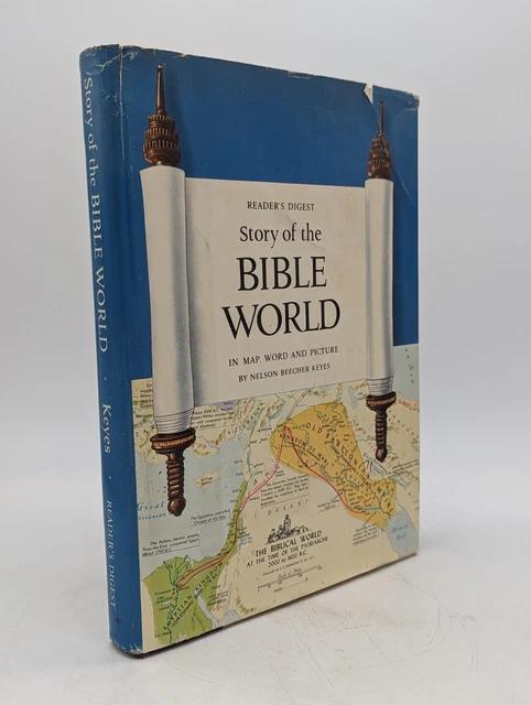 READER'S DIGEST STORY Of The Bible World Map Word Pics 1962 Nelson ...