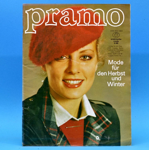 DDR PRAMO 8 1980 Praktische Mode Schnittmuster Kostüme Schule Freizeit ...