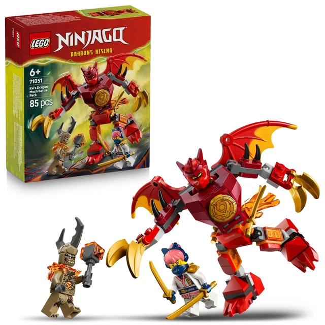 LEGO NINJAGO KAI'S Dragon Mech Battle Pack - Ninja Toy w/an Ac ...