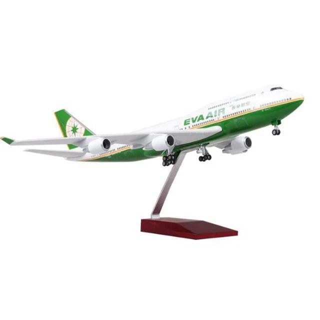 EXTRA LARGE EVA Air Boeing 747 Aircraft Model Plane Toy Gift - 1/150 ...