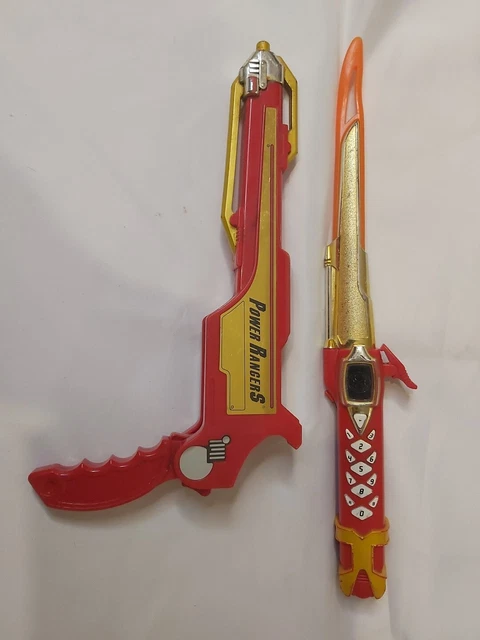 POWER RANGERS NINJA Storm Ninja Sword And Blaster Bandai 2002 Working ...