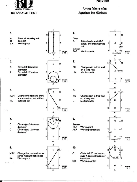BRITISH DRESSAGE TEST : Prelim 1 - Free Postage £2.58 - PicClick UK BRITISH DRESSAGE TEST : Prelim 1 - Free Postage £2.58 - PicClick UK