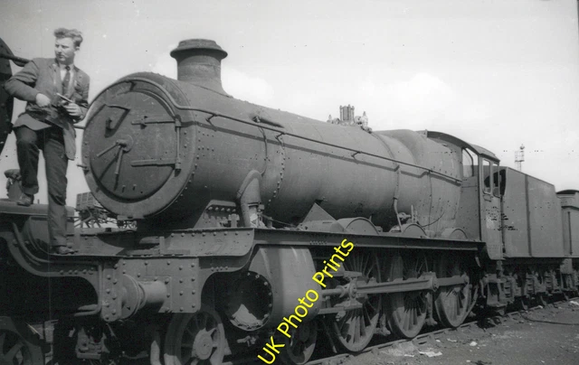 RAILWAY PHOTO 6X4 ex GWR Steam Engine Hall 4-6-0 Oxford Shed March 1964 ...