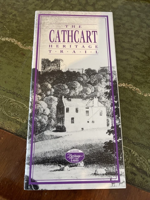 GLASGOW HERITAGE TRAILS Cathcart Vintage Leaflet Map Glasgow Scotland ...