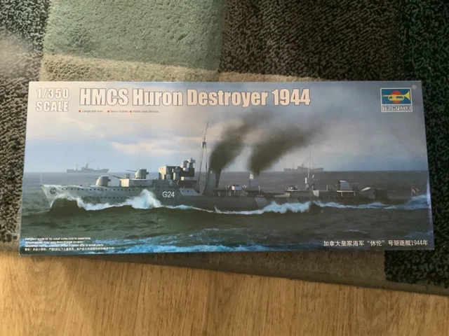 TRUMPETER HMCS HURON Destroyer 1/350 scale £24.99 - PicClick UK