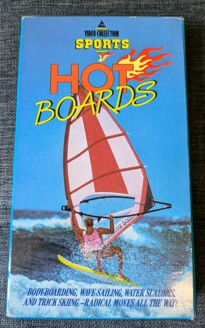 HOT BOARDS VHS 1986 Prism Sports Body Boarding Wave Sailing Surfing ...