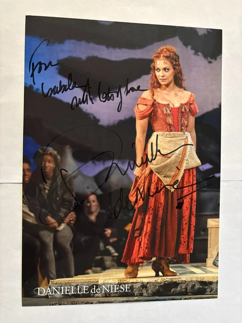 HANDSIGNIERTE AUTOGRAMMKARTE , DANIELLE DE NIESE , Australische ...