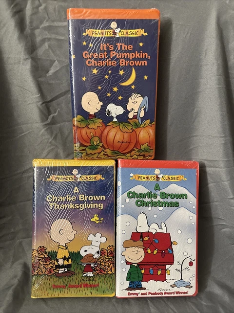 SEALED CHARLIE BROWN Peanuts HOLIDAY VHS Lot Pumpkin - Thanksgiving ...