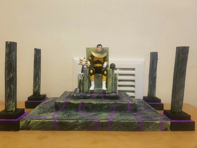 POWER RANGERS LIGHTNING collection diorama & throne 2 neca shf mafex ...